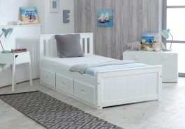 Amani UK Mission Storage Bed in White Children s Bed Shop