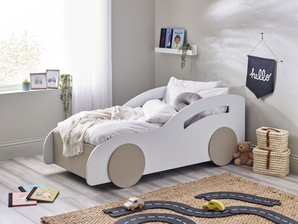 Julian Bowen Atlantis Car Bed in White Free Delivery