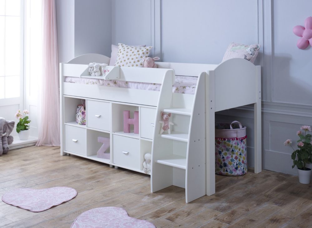 Kids mid sleeper cabin bed store